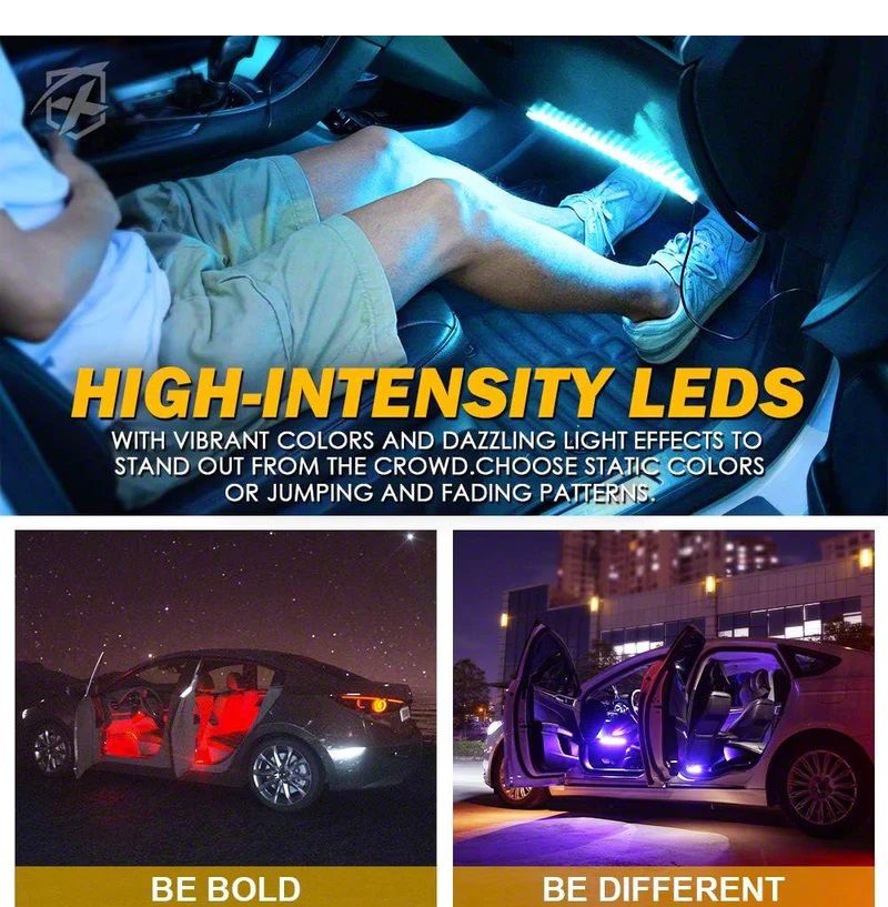 F-150 RGB LED Interior Lights Strip (Universal; Some Adaptation May Be ...