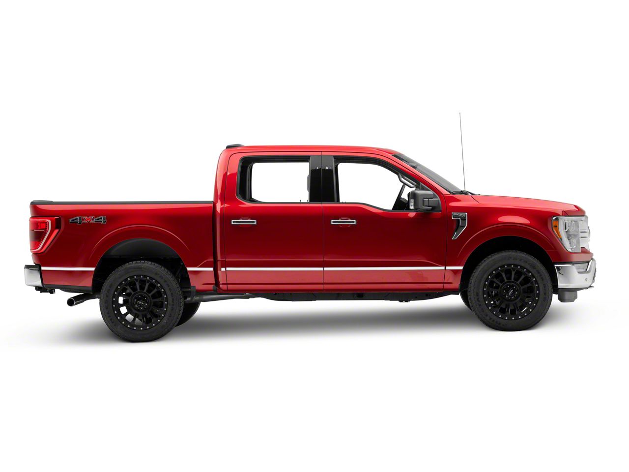 F-150 Rocker Panel Insert Trim; Stainless Steel (21-25 F-150 SuperCrew ...