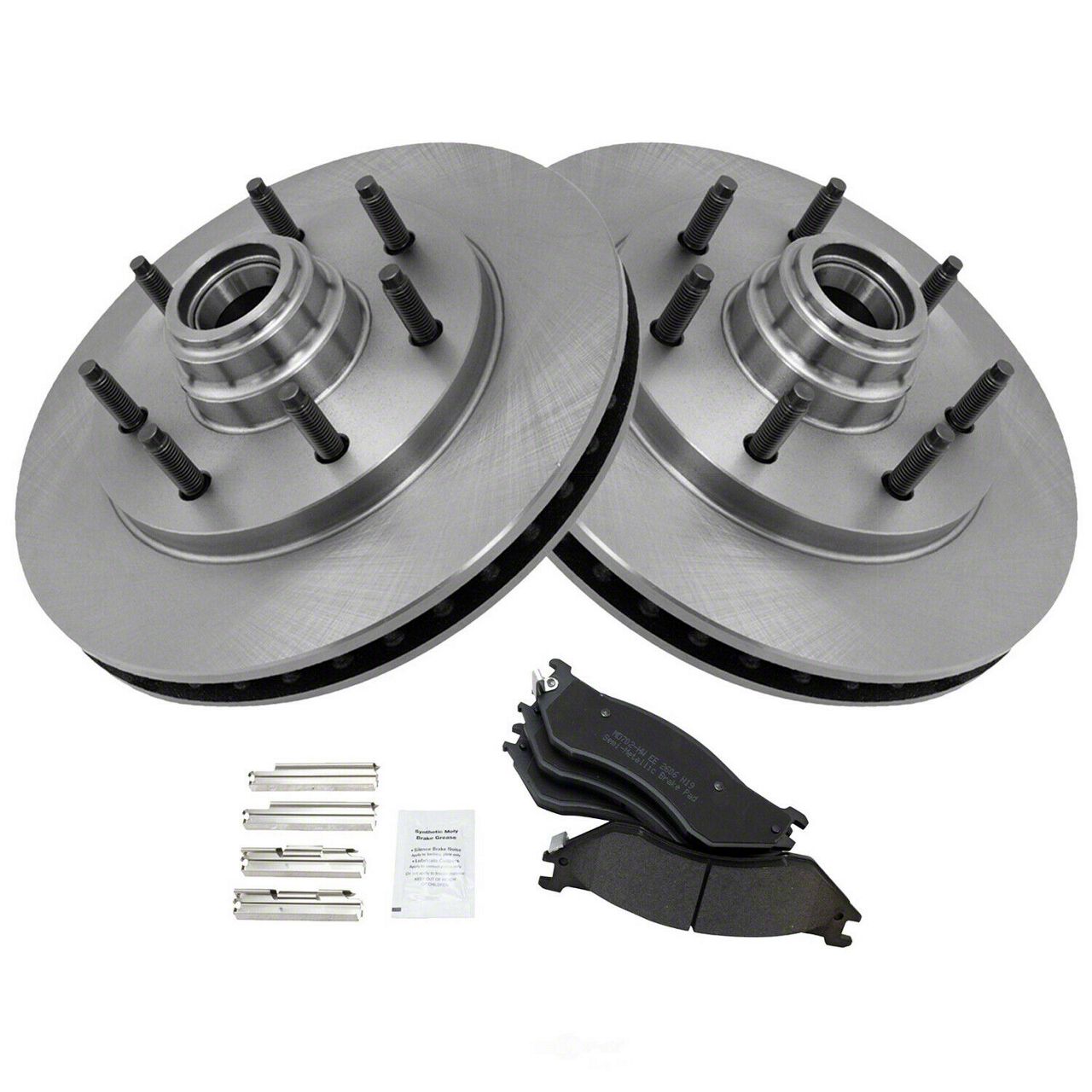 F-150 Semi-Metallic 7-Lug Brake Rotor and Pad Kit; Front (99-03 2WD F ...