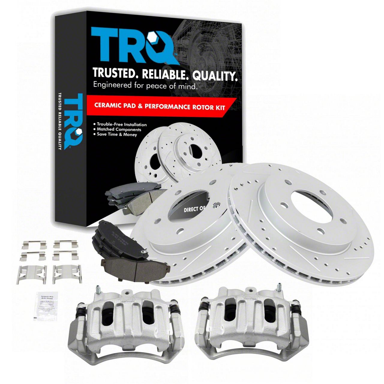 F-150 Semi-Metallic Performance 5-Lug Brake Rotor, Pad and Caliper Kit ...