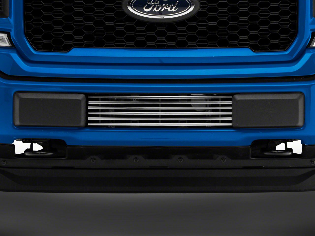 F-150 Stainless Steel Billet Lower Grille Insert; Chrome (18-20 F-150 ...