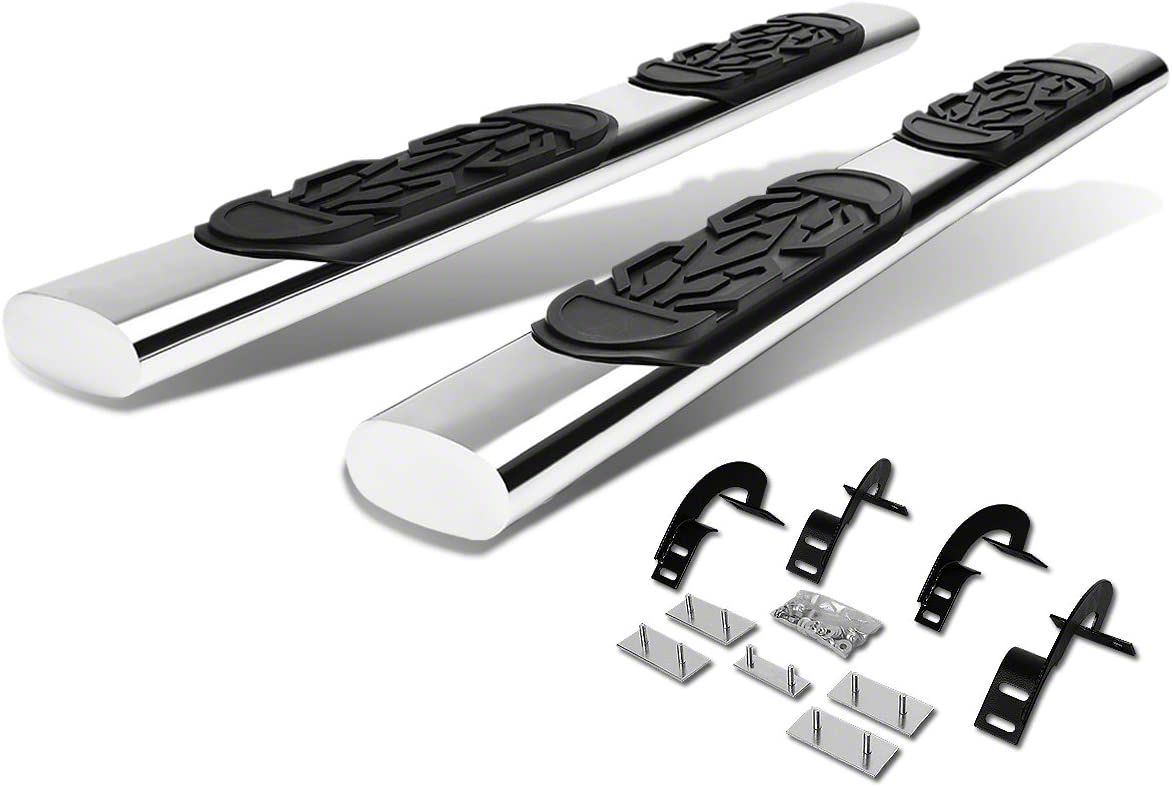 F-150 Step Nerf Bar; Extended Cab; 6-Inch Oval; Straight; Silver (97-03 ...