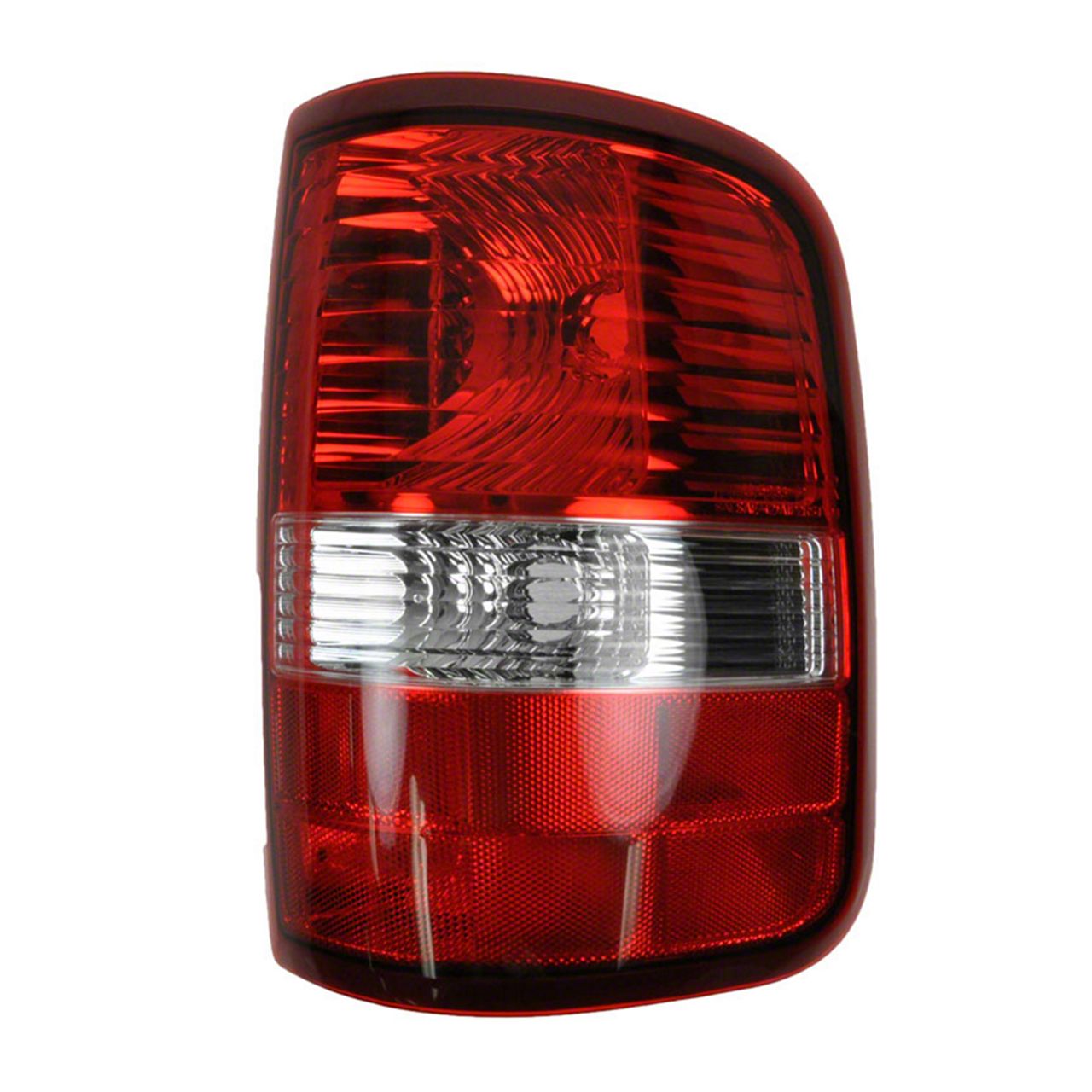 F-150 Tail Light; Chrome Housing; Red Clear Lens; Passenger Side (04-08 ...