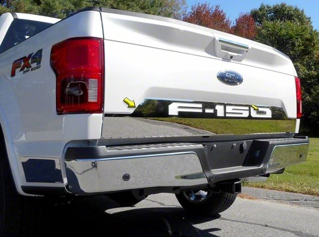 F-150 Tailgate Accent Trim; Stainless Steel (18-20 F-150)