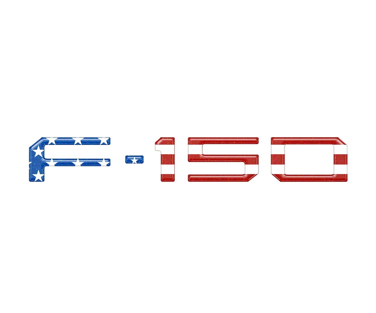 F-150 Tailgate Emblem Overlays; American Flag (21-25 F-150 w/ Tailgate ...