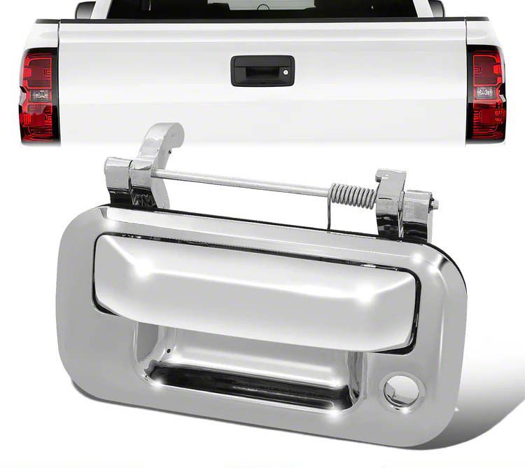 F-150 Tailgate Handle with Keyhole Opening; Chrome (04-14 F-150) - Free ...