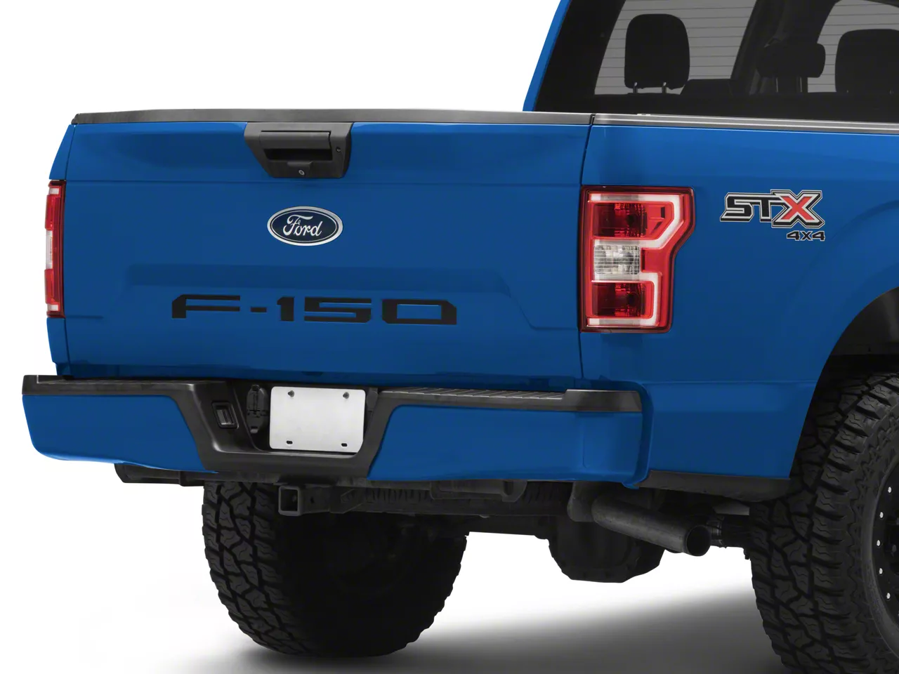 F-150 Tailgate Insert Letters; Gloss Black (18-20 F-150 w/o Tailgate ...
