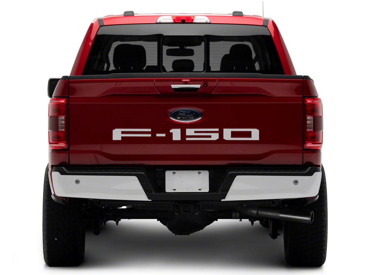 F-150 Tailgate Insert Letters; Stainless Steel (21-25 F-150) - Free ...