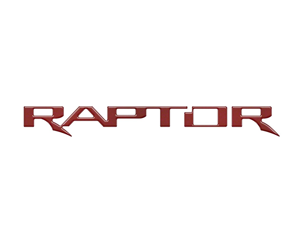 F-150 Tailgate Letter Inserts; Rapid Red (17-25 F-150 Raptor w ...