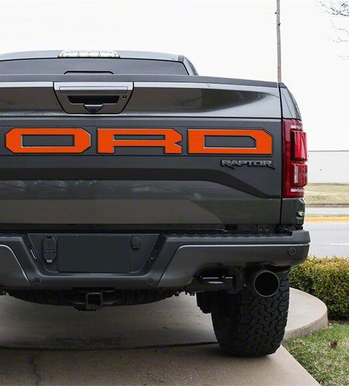 F-150 Tailgate Letter Overlays; Azure/Grabber Blue (17-20 F-150 Raptor ...
