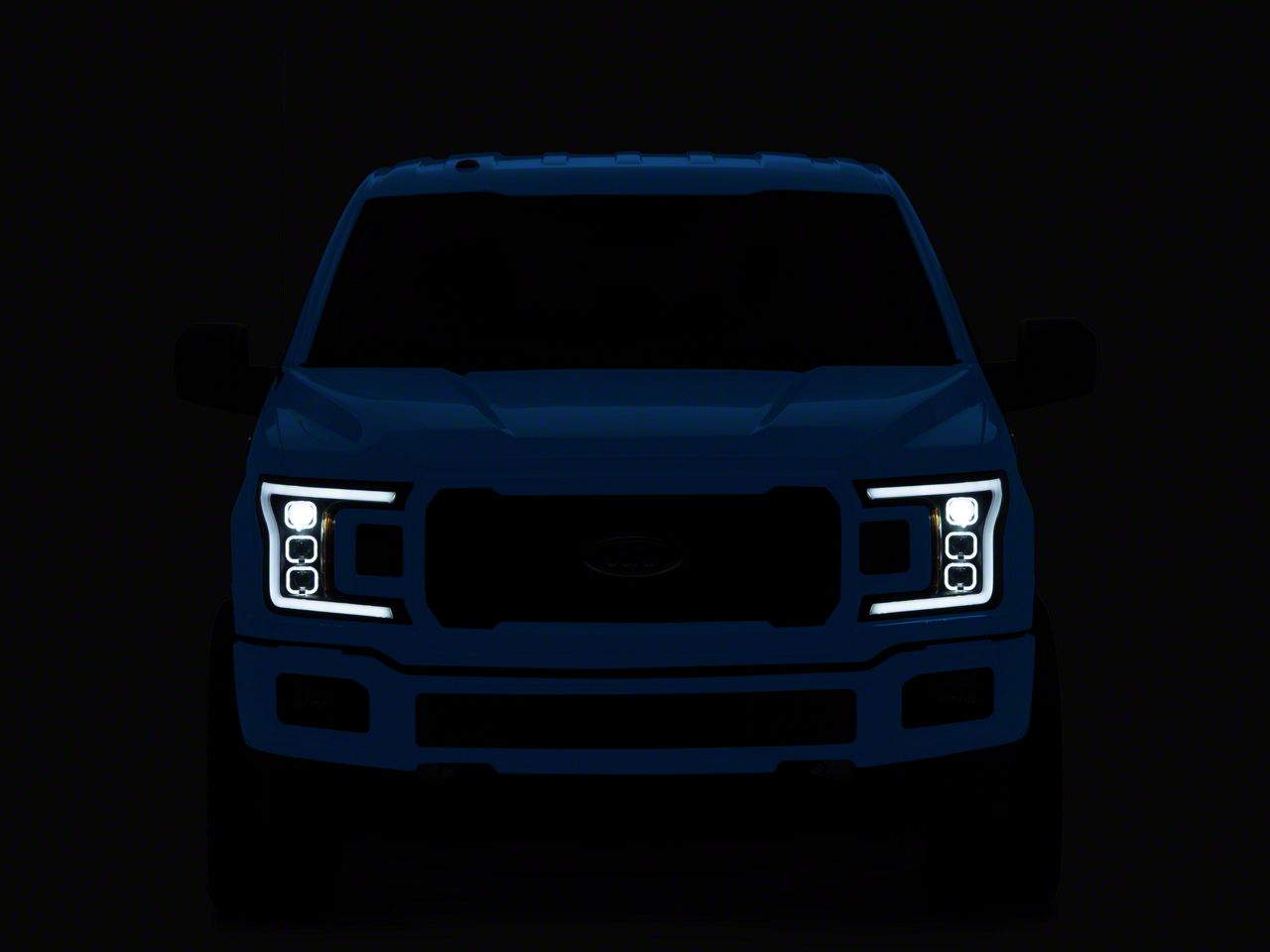 F-150 Triple Sequential LED DRL Projector Headlights with Amber Corners ...