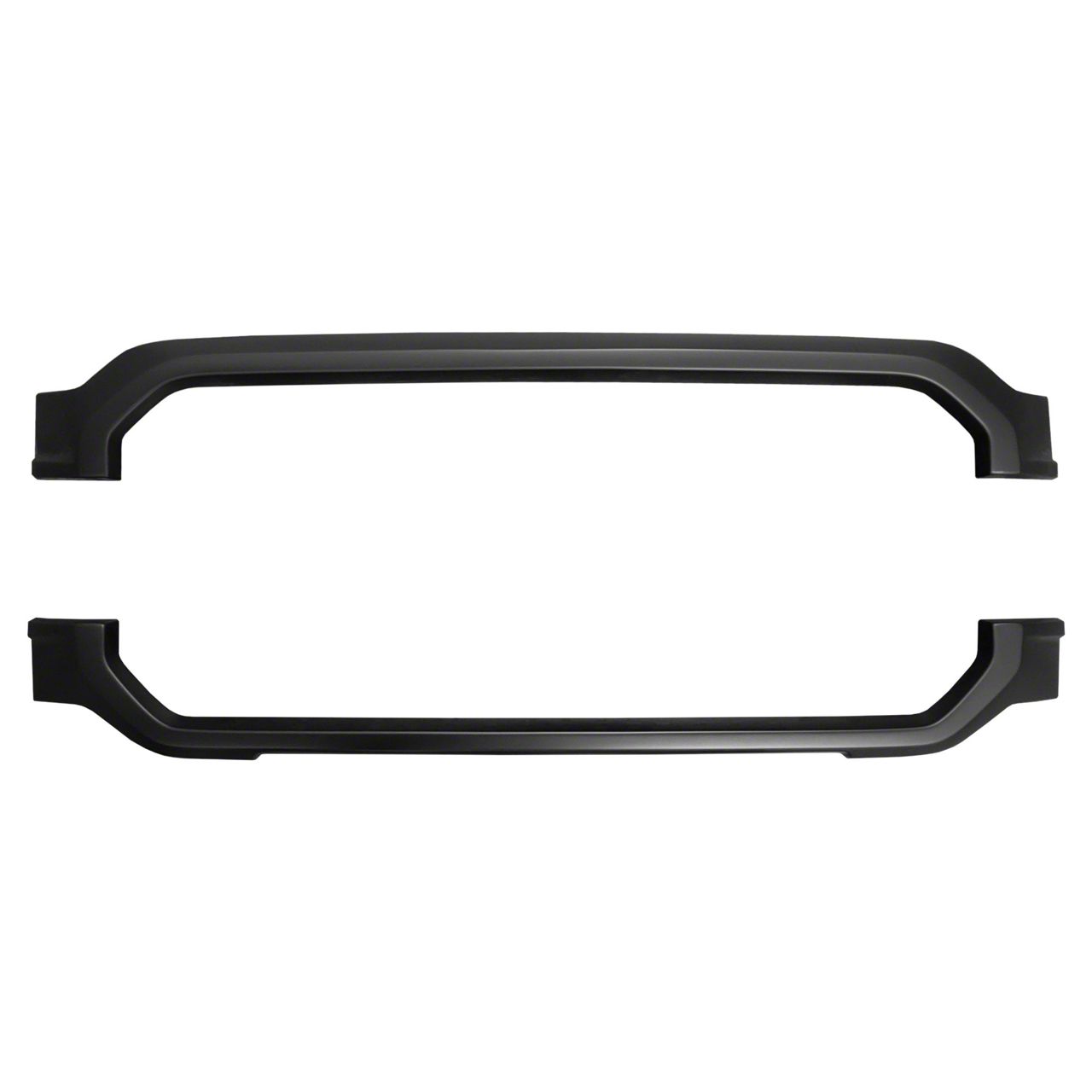 F-150 Upper Grille Overlay; Matte Black (21-23 F-150 XL w/ STX Package ...