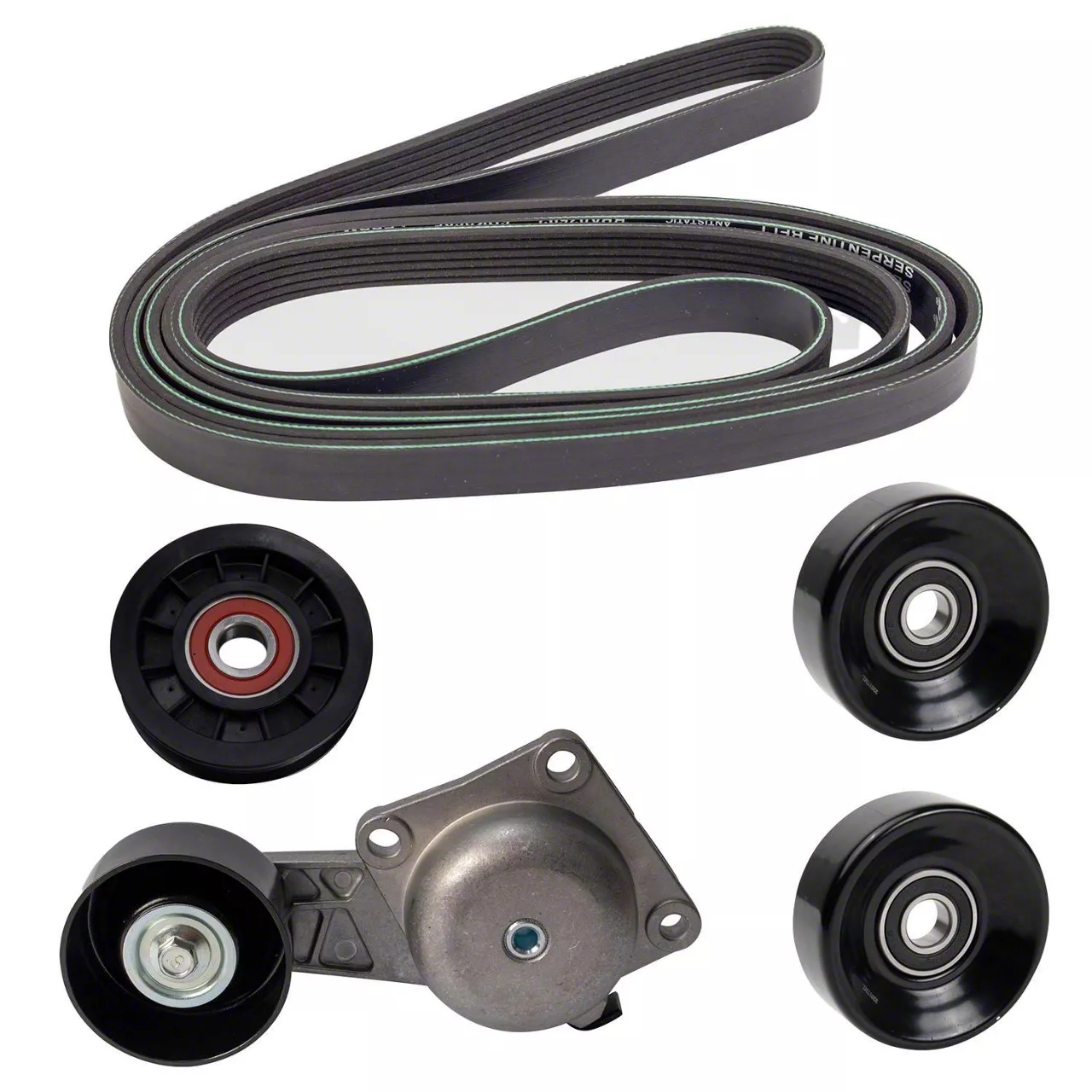 F-150 Upper Idler Pulleys, Serpentine Belt and Accessory Drive Belt ...