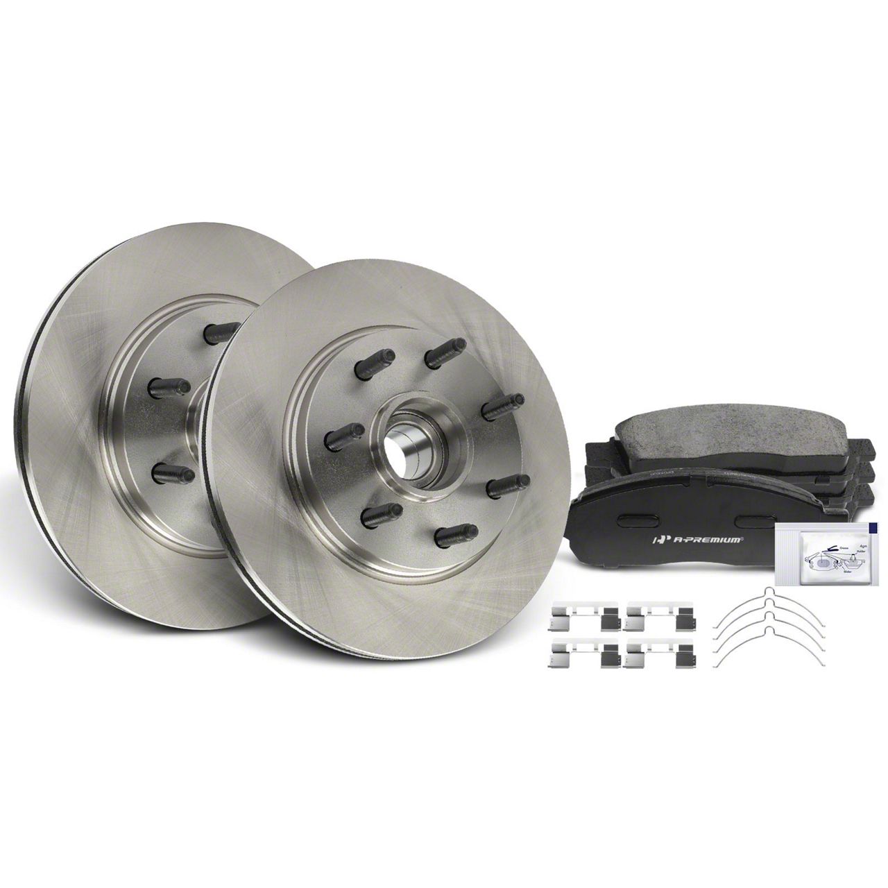 F-150 Vented 6-Lug Brake Rotor and Pad Kit; Front (04-08 2WD F-150 ...