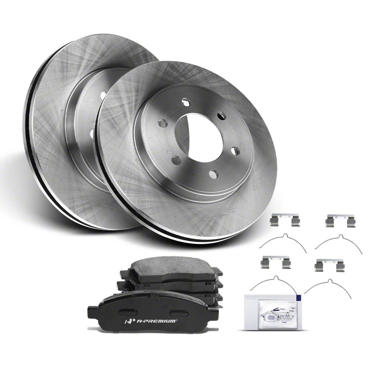F-150 Vented 6-Lug Brake Rotor and Pad Kit; Front (04-08 4WD F-150 ...