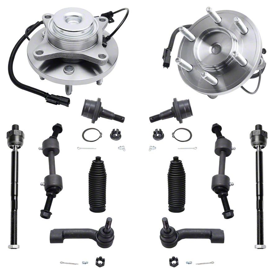 F-150 Wheel Hub Assemblies with Lower Ball Joints, Sway Bar Links and ...