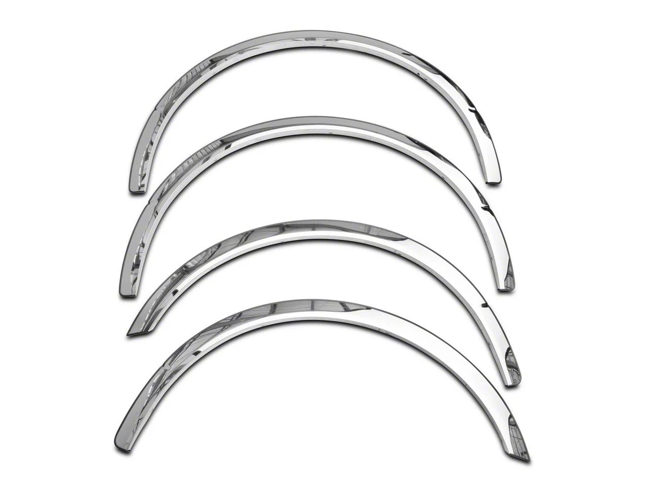 F-150 Wheel Well Fender Trim Molding; Stainless Steel (18-20 F-150 w/o ...