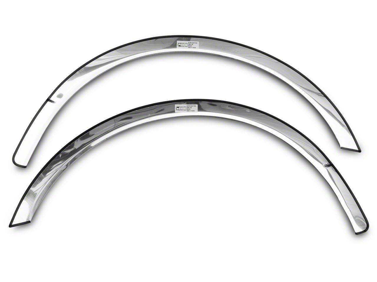 F-150 Wheel Well Fender Trim Molding; Stainless Steel (18-20 F-150 w/o ...