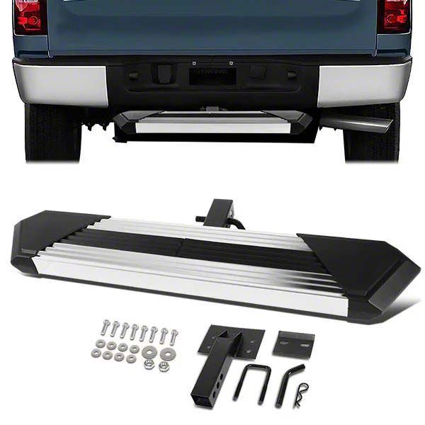 F-250 Super Duty 2-Inch Receiver Hitch Step; Black/Polished (Universal ...