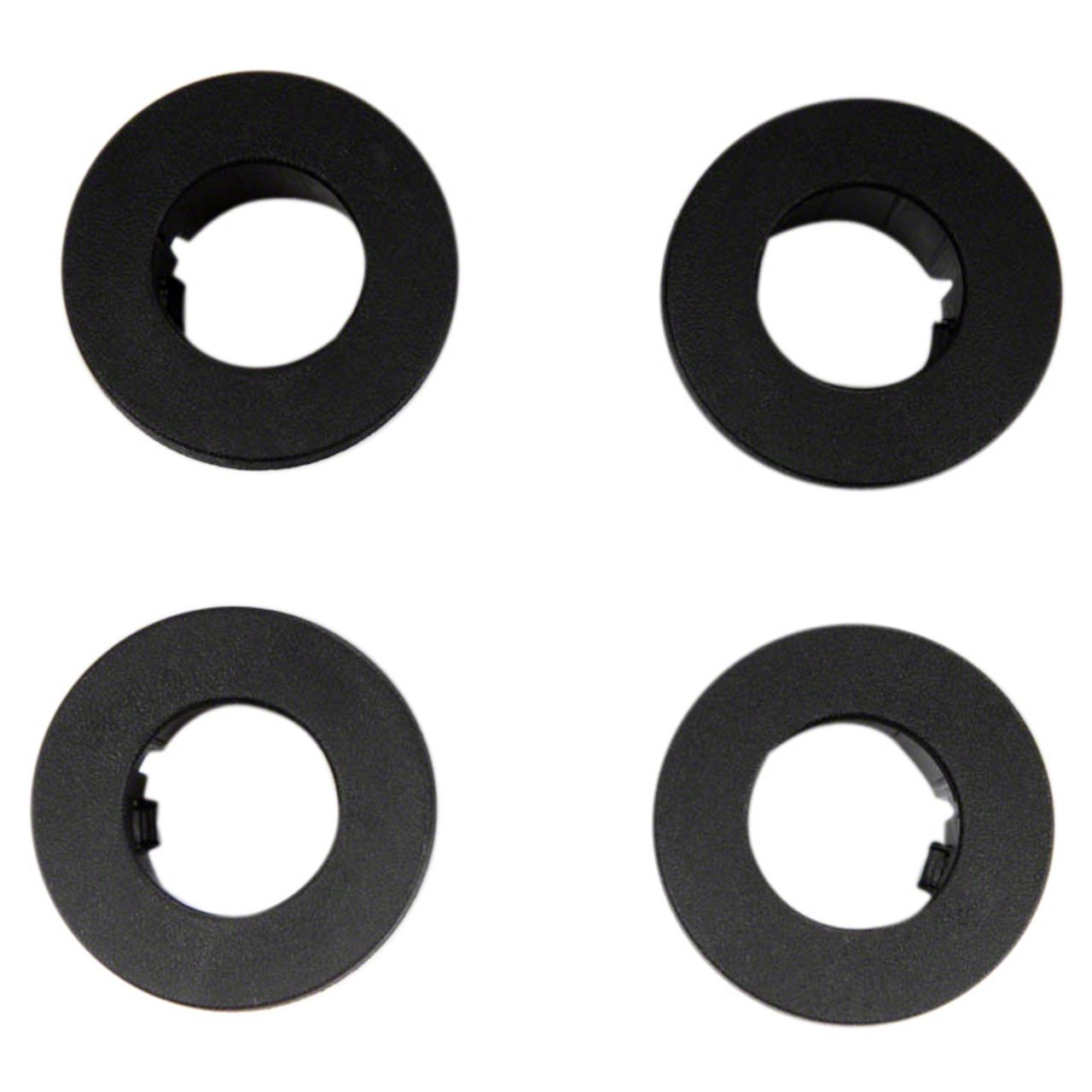 F-250 Super Duty 4-Piece Parking Assist Sensor Bezel; Rear (17-19 F-250 ...