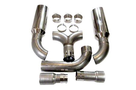 F-250 Super Duty 5-Inch Dual Diesel Stack Kit with Slant Polished Tips ...