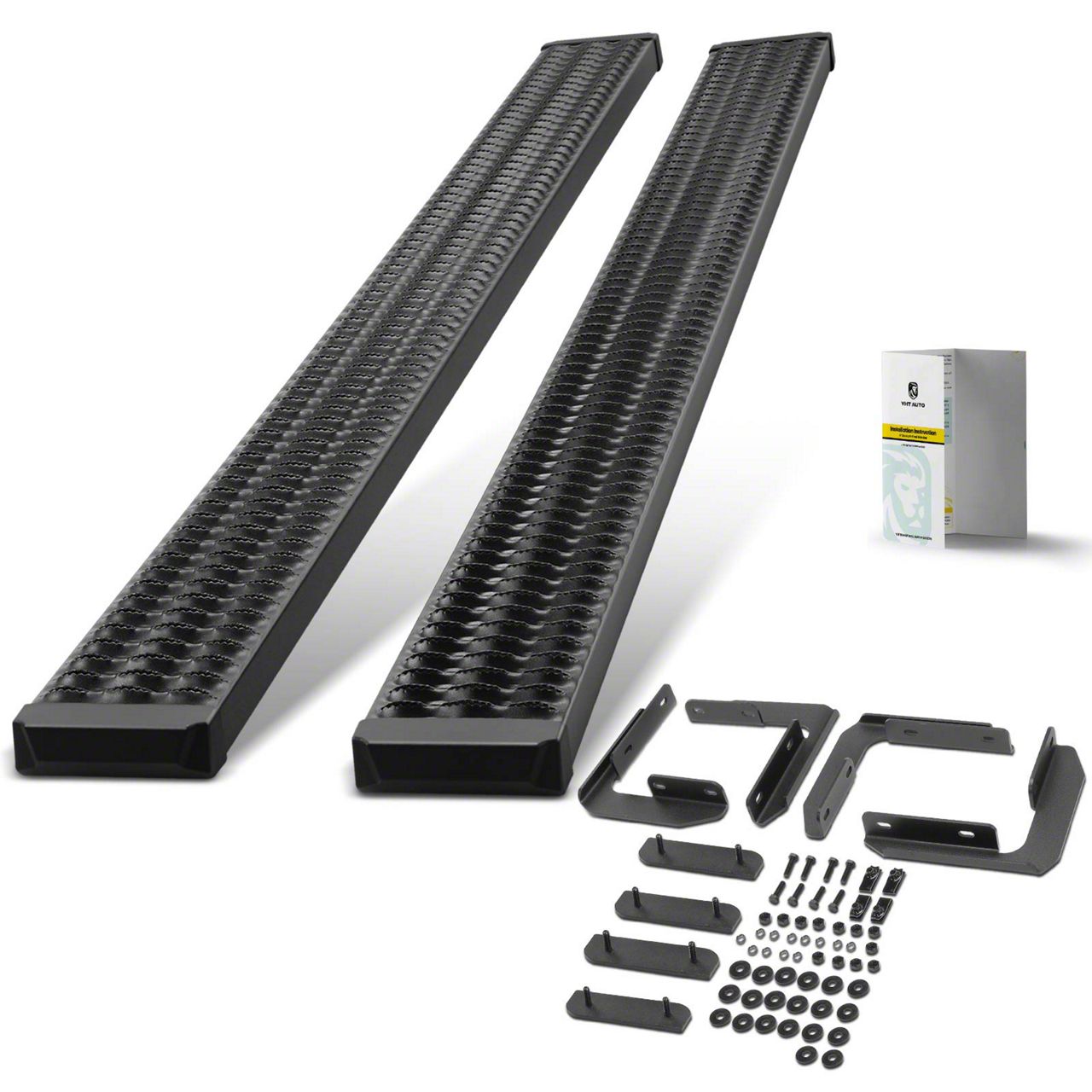 F-250 Super Duty 7-Inch Aluminum Running Boards; Textured Black (99-16 ...