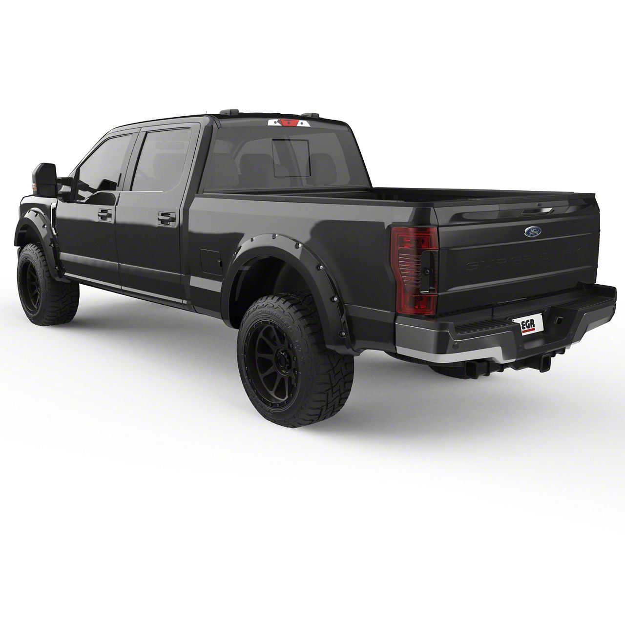 EGR F-250 Super Duty Bolt-On Style Fender Flares; Shadow Black 793914 ...