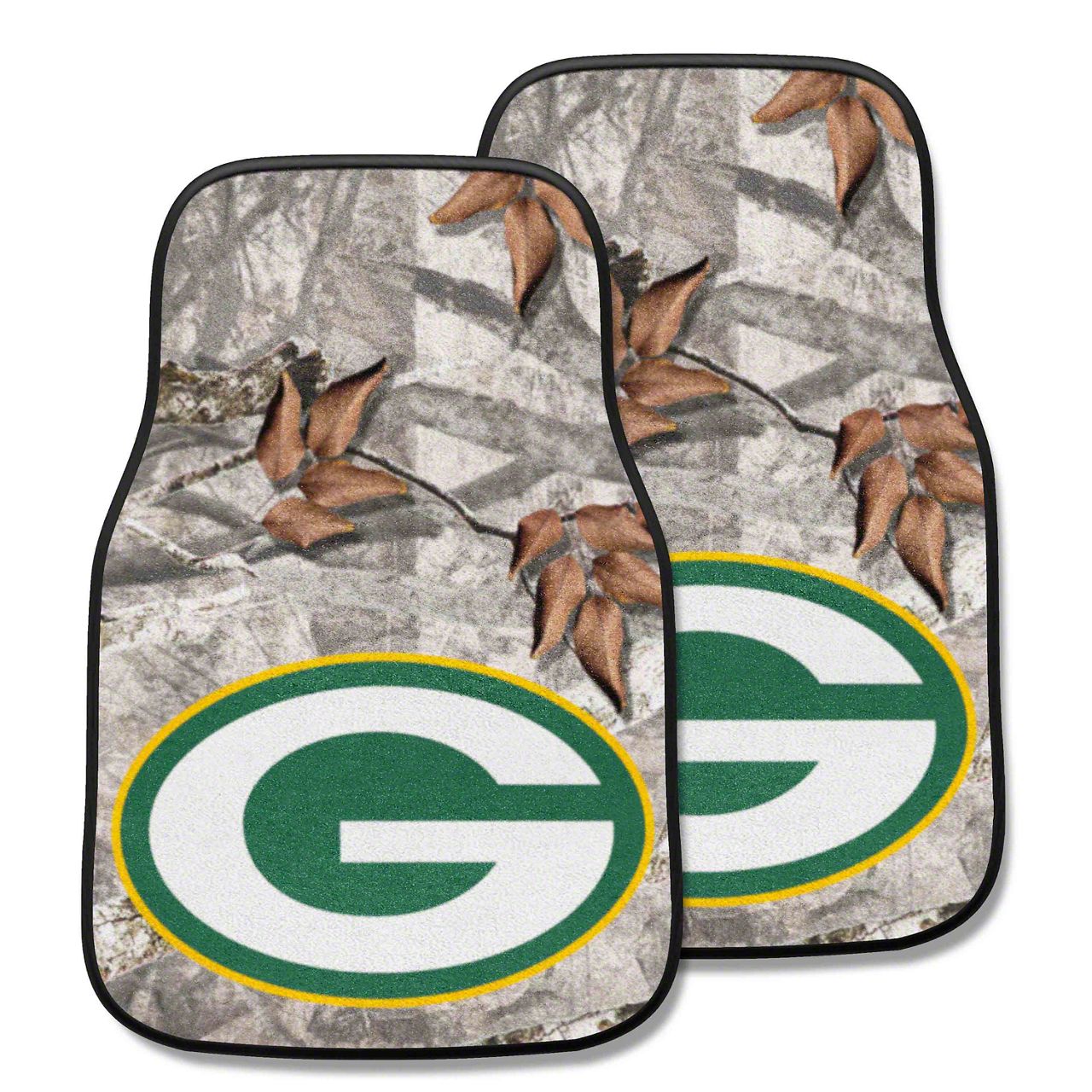 F-250 Super Duty Carpet Front Floor Mats with Green Bay Packers Logo ...
