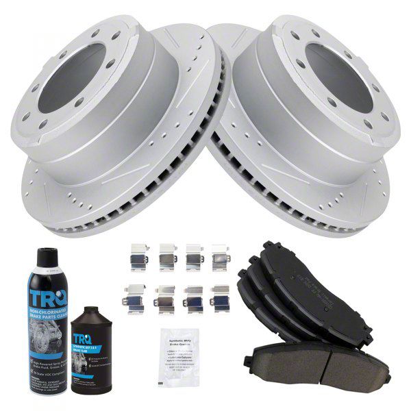 F-250 Super Duty Ceramic Performance 8-Lug Brake Rotor, Pad Brake Fluid ...