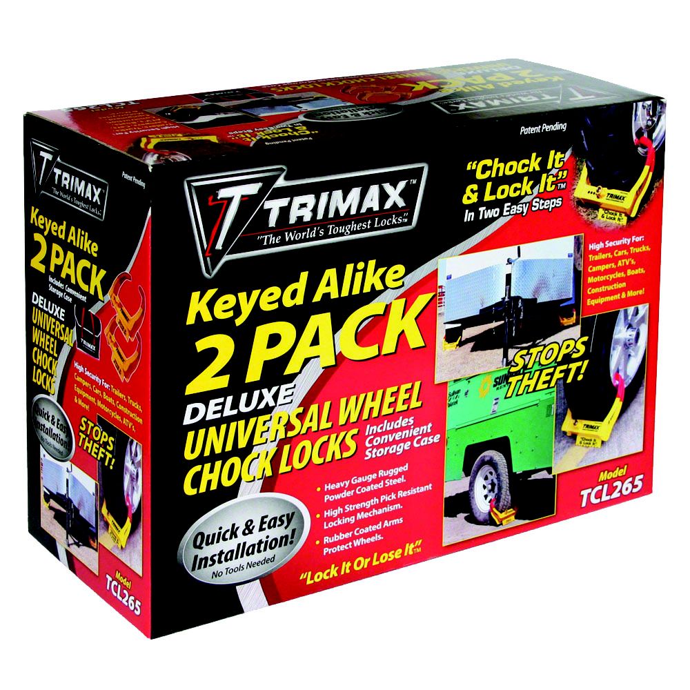 F-250 Super Duty Deluxe Wheel Chock Locks; 7.25-Inch Reach - Free Shipping