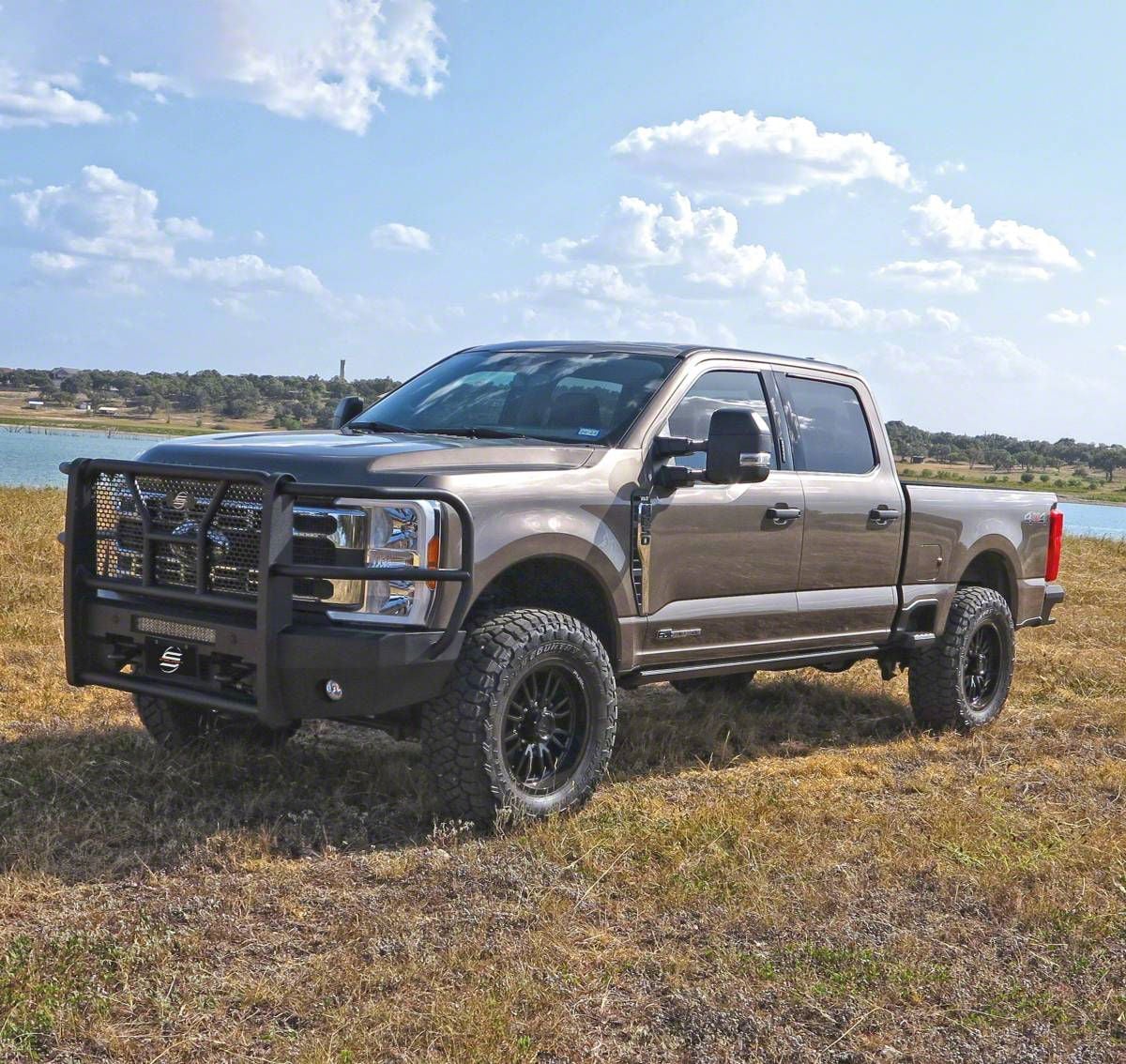 F-250 Super Duty Elevation Front Bumper; Fine Textured Black (23-26 F ...