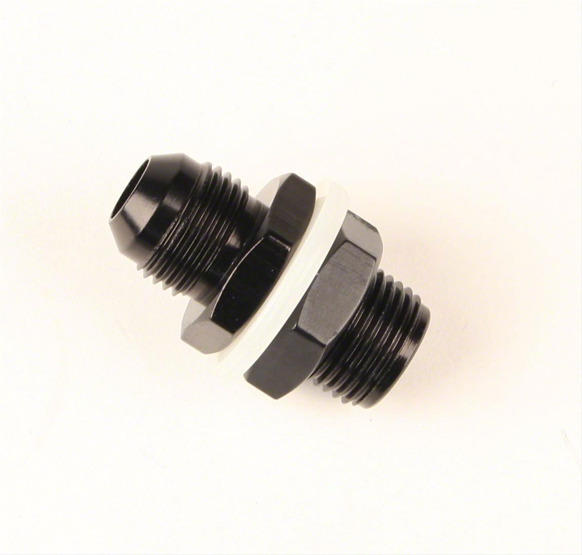 F-250 Super Duty Fuel Cell Bulkhead; -6AN; Black - Free Shipping