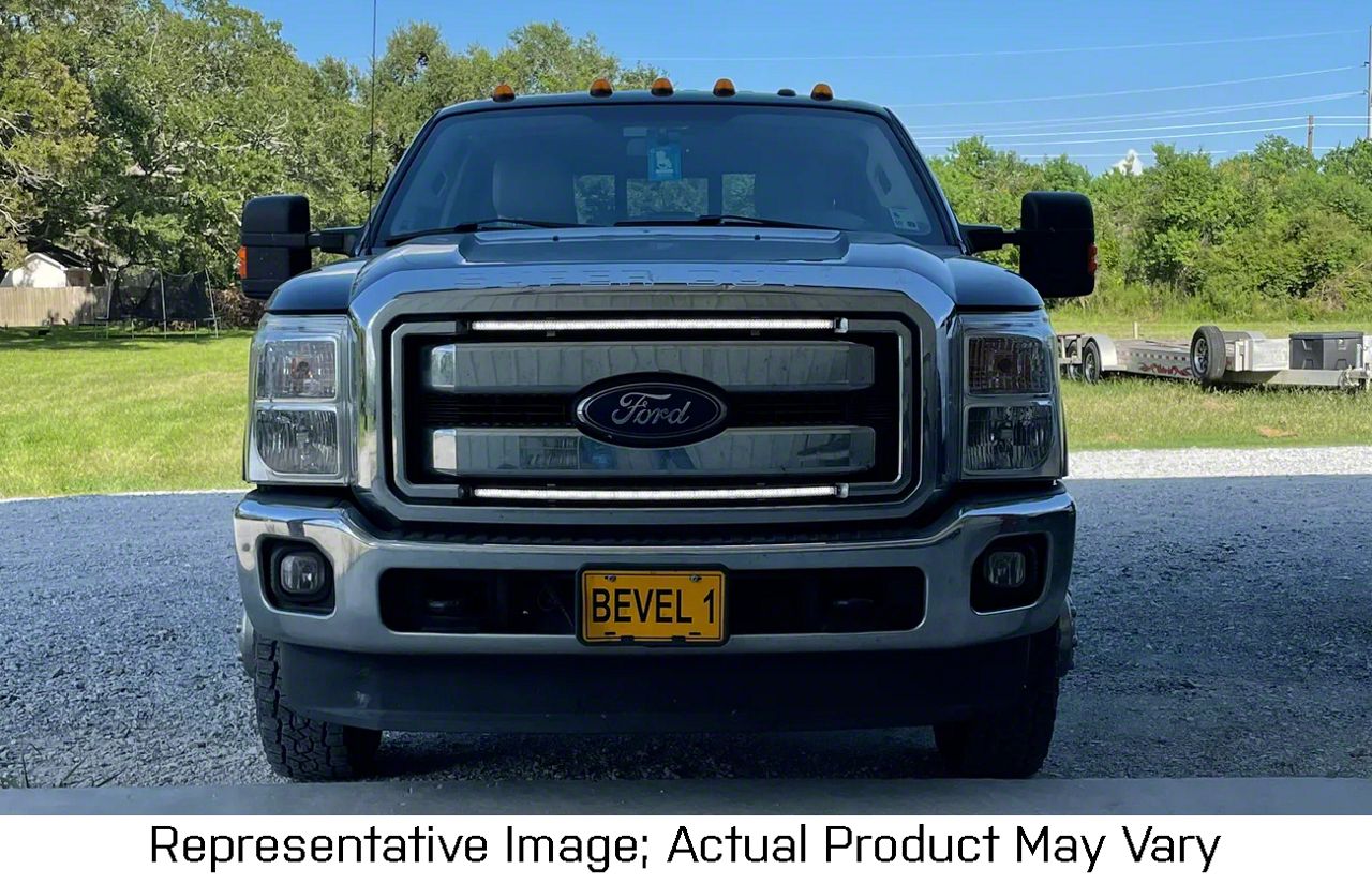 F-250 Super Duty Grille LED Accent Lights; Amber (11-16 F-250 Super ...