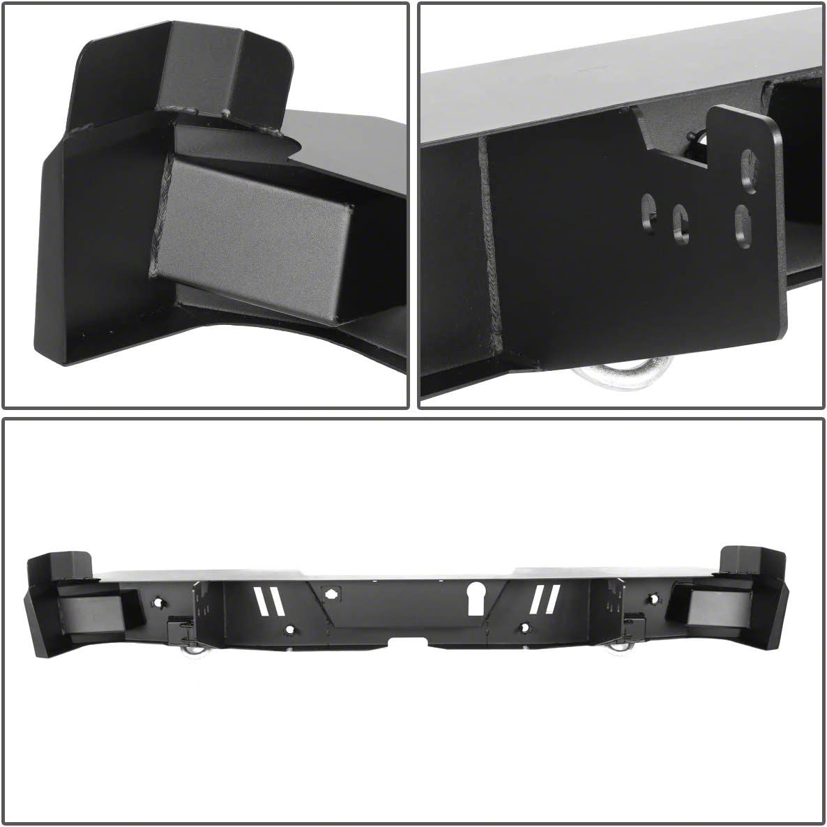 F-250 Super Duty Heavy Duty Rear Bumper; Black (17-22 F-250 Super Duty ...