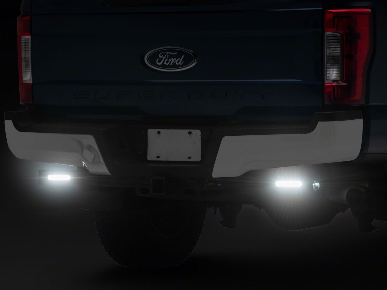 F-250 Super Duty Hitch Bar Reverse 7-Inch LED Flood Lighting Heavy Duty ...