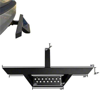 F-250 Super Duty Impact Hitch Step for 2-Inch Receiver; Black ...