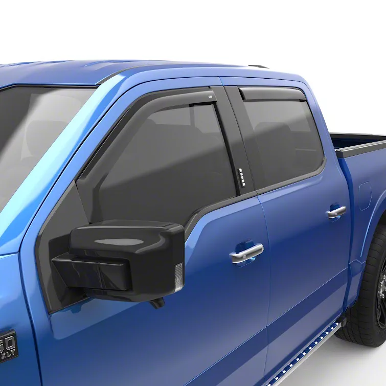 EGR F-250 Super Duty In-Channel Window Visors; Front and Rear; Dark ...