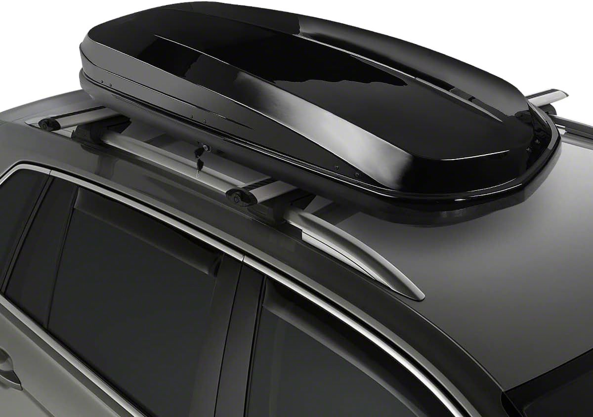 F-250 Super Duty Lockable Roof Top Cargo Box; Glossy Black (Universal ...