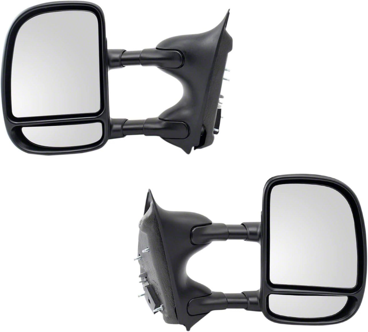 F-250 Super Duty Manual Non-Heated Towing Mirrors; Textured Black (99 ...