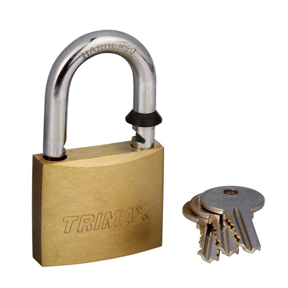 F-250 Super Duty Marine Grade Dual Locking Brass Body Padlock; 7/8-Inch ...