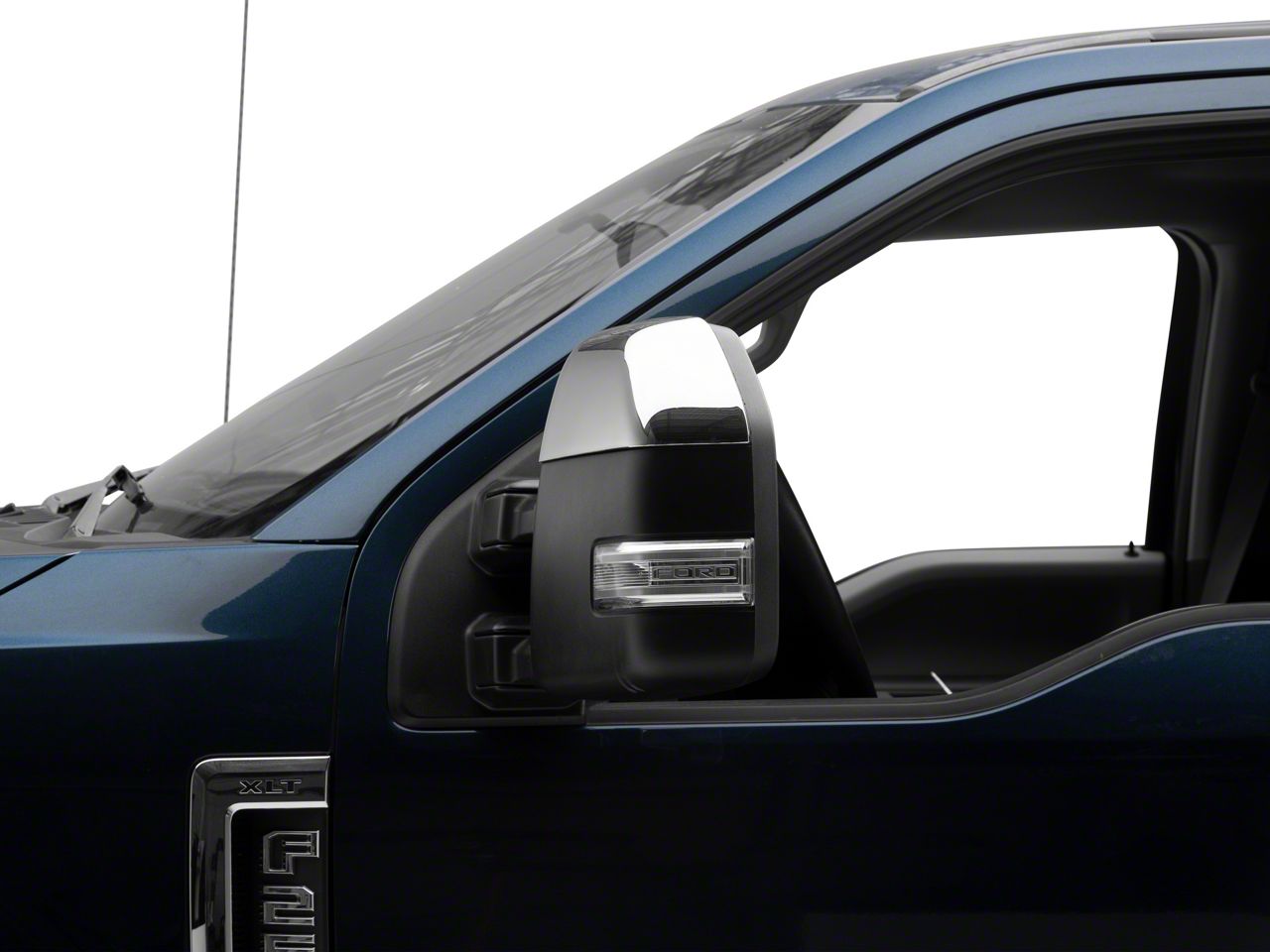 F-250 Super Duty Mirror Covers; Chrome (17-24 F-250 Super Duty) - Free ...