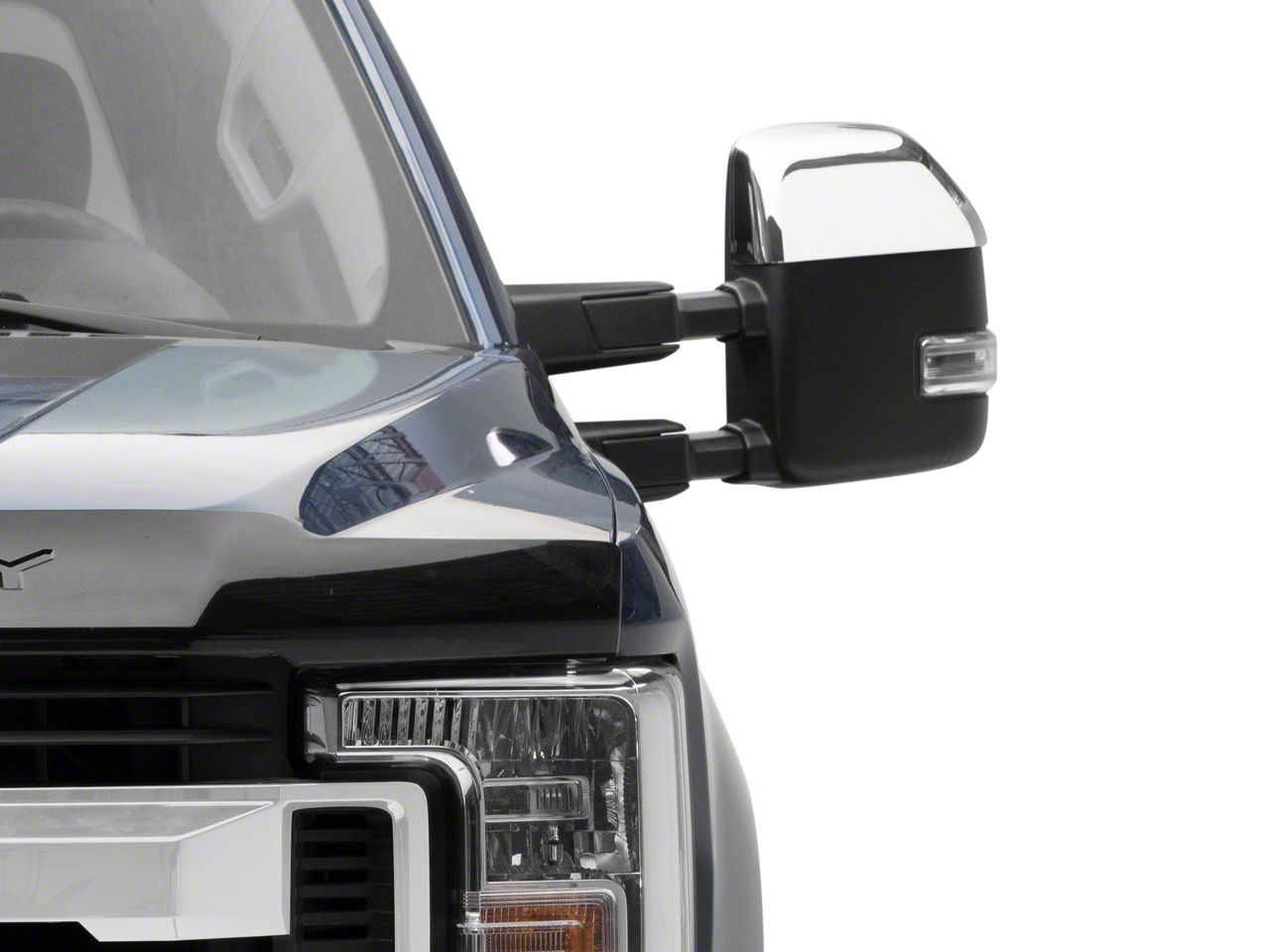 F-250 Super Duty Mirror Covers; Chrome (17-24 F-250 Super Duty) - Free ...