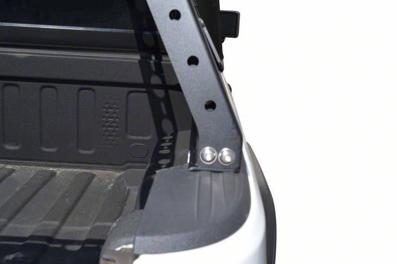 F-250 Super Duty Overland Utility Bed Rack with Red 5.30-Inch Round LED ...