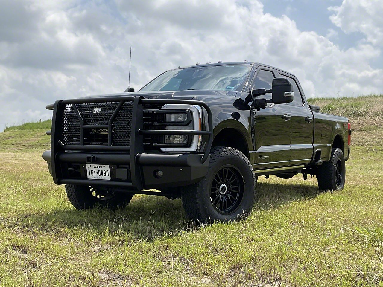 F-250 Super Duty Pipe Force Series Front Bumper; Black Textured (23-24 ...