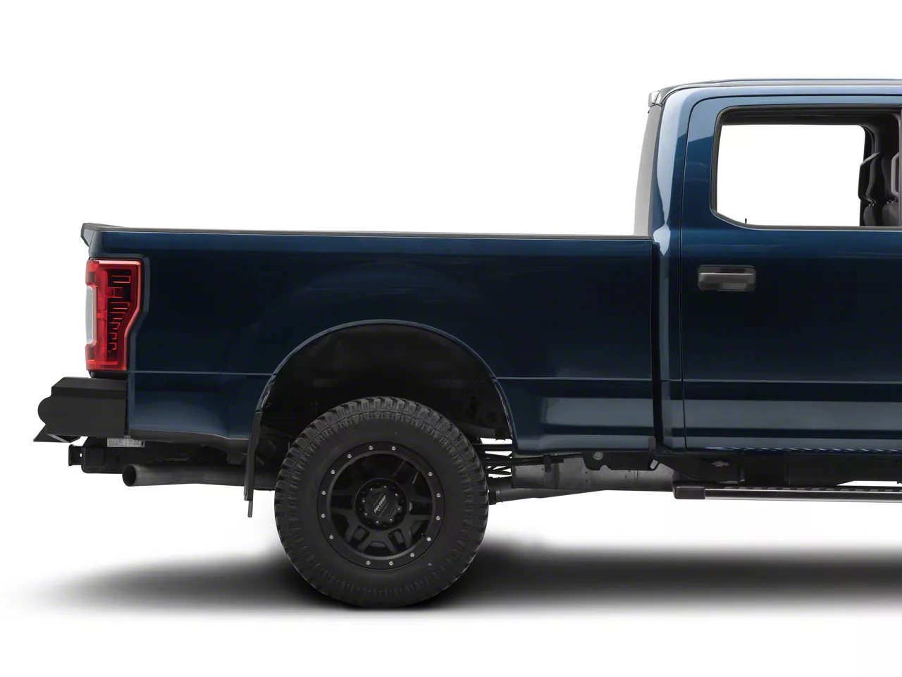 F-250 Super Duty Pipe Force Series Rear Bumper; Black Textured (17-22 F ...