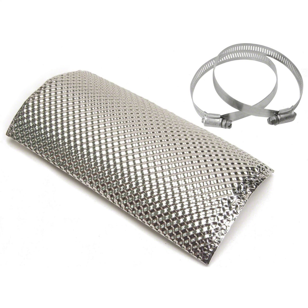 F-250 Super Duty Pipe Shield; 4.50-Inch x 8.50-Inch; Stainless Steel ...