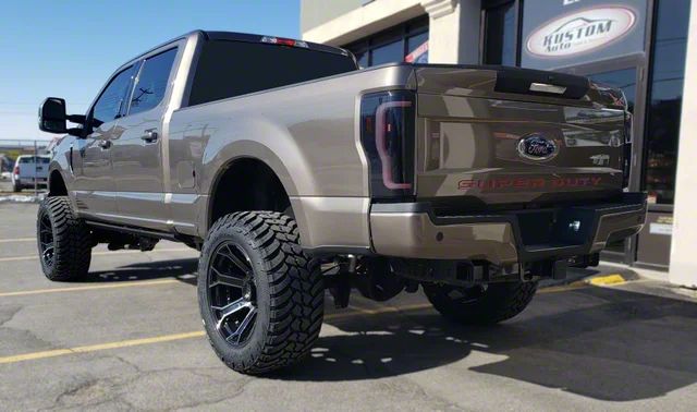 F-250 Super Duty Rear Bumper Cover; Armor Coated (17-22 F-250 Super ...