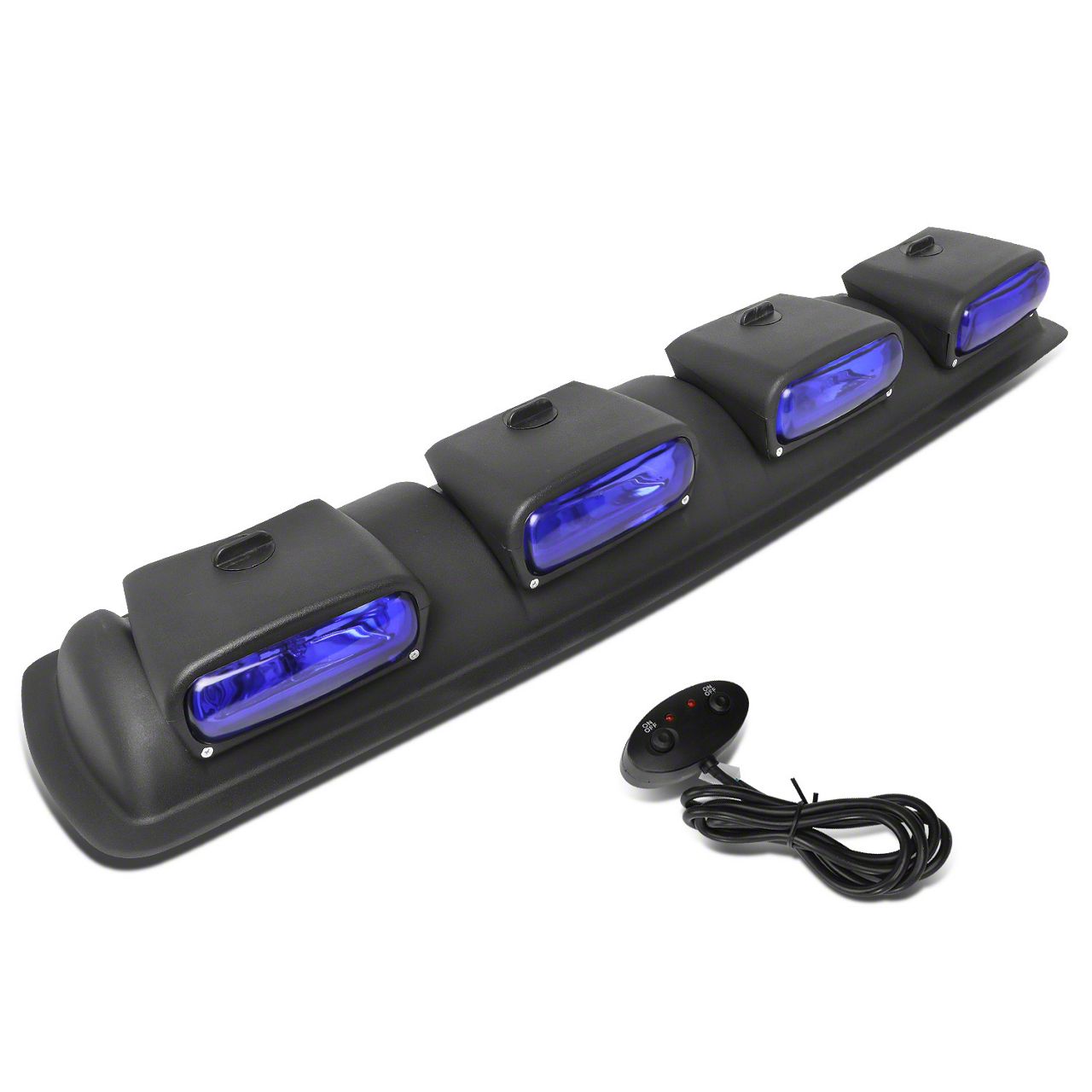 F-250 Super Duty Roof Mounted Fog Lights with Switch; Blue (Universal ...