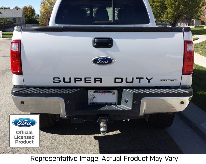 F-250 Super Duty Super Duty Tailgate Letter Inserts; Red (11-16 F-250 ...