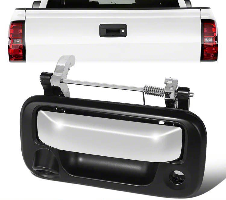 F-250 Super Duty Tailgate Handle with Chrome Handle, Keyhole and Backup ...